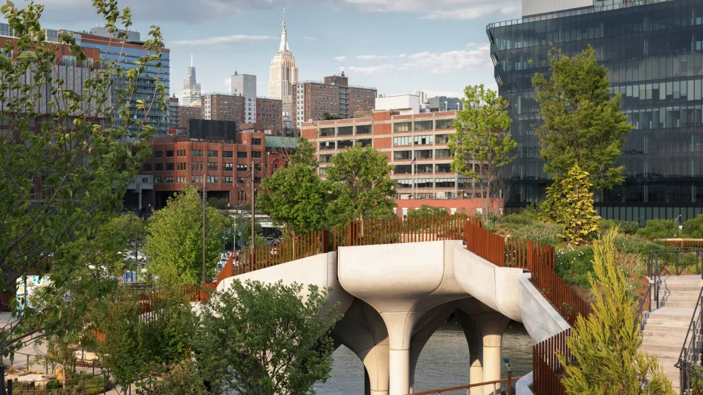 How the giant trees got to New York's new island park - Fast Company
