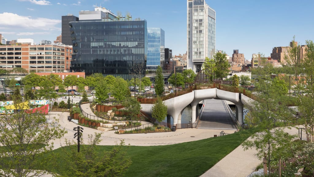 How the giant trees got to New York's new island park - Fast Company