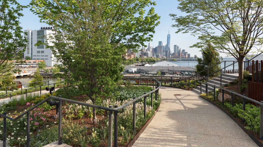 How the giant trees got to New York's new island park - Fast Company