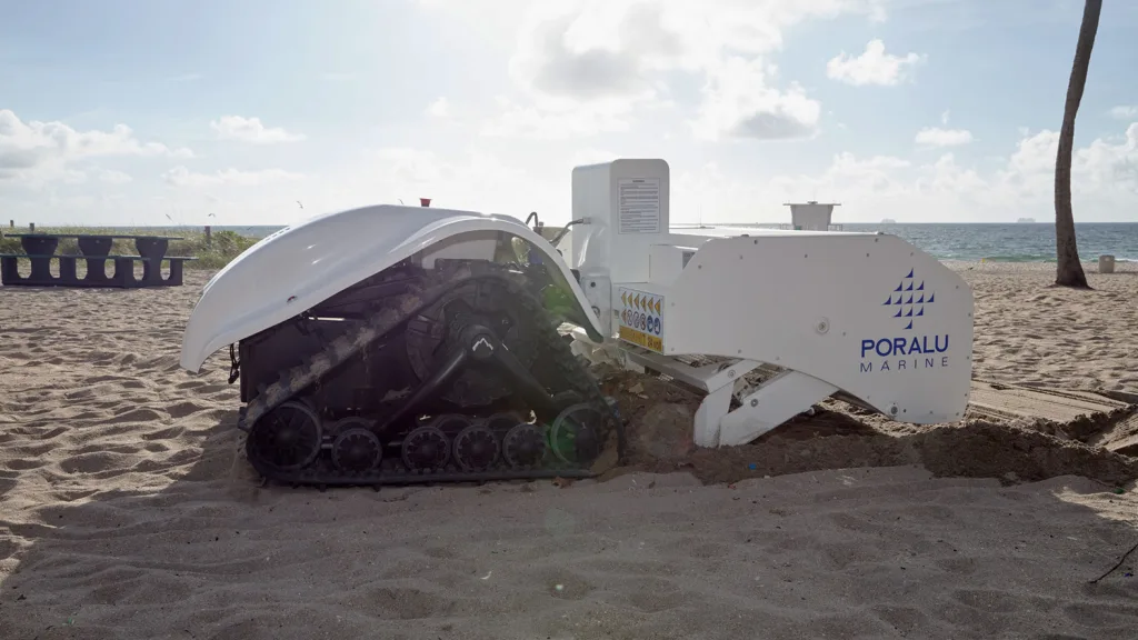 This beach-cleaning robot sifts sand for the tiny plastics that humans ...