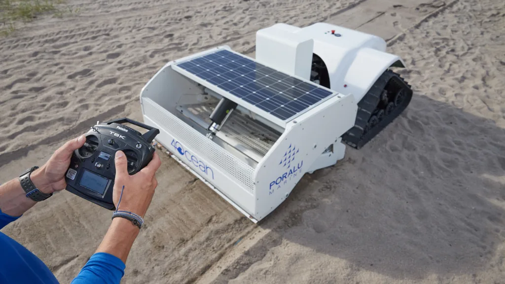 This beach-cleaning robot sifts sand for the tiny plastics that humans ...