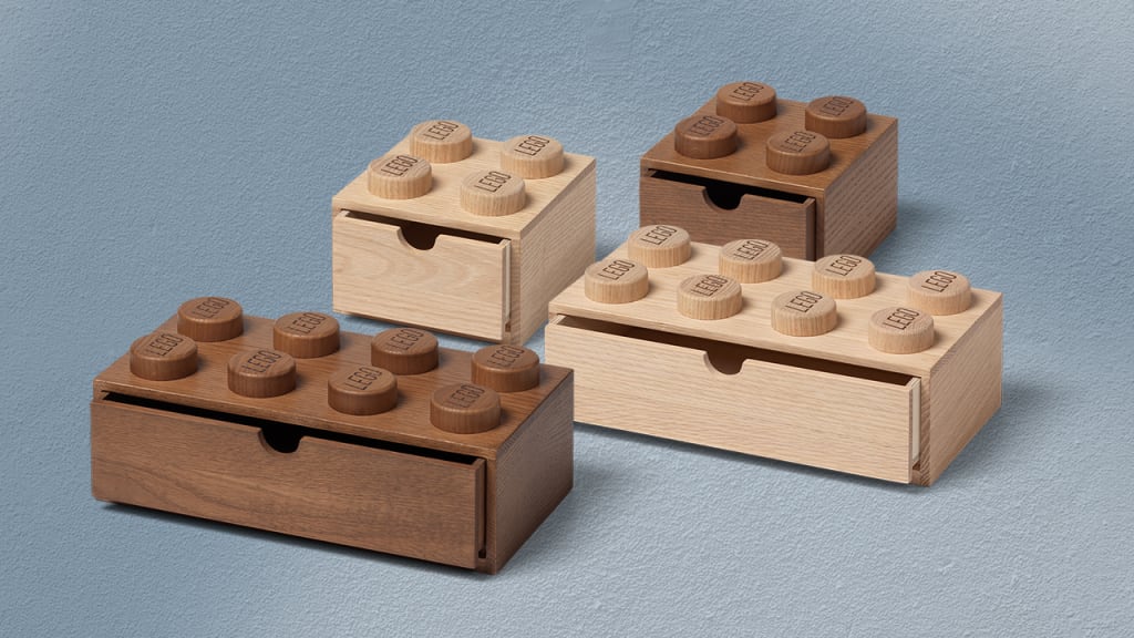 Lego turns its iconic pieces into supersized wooden home accessories ...