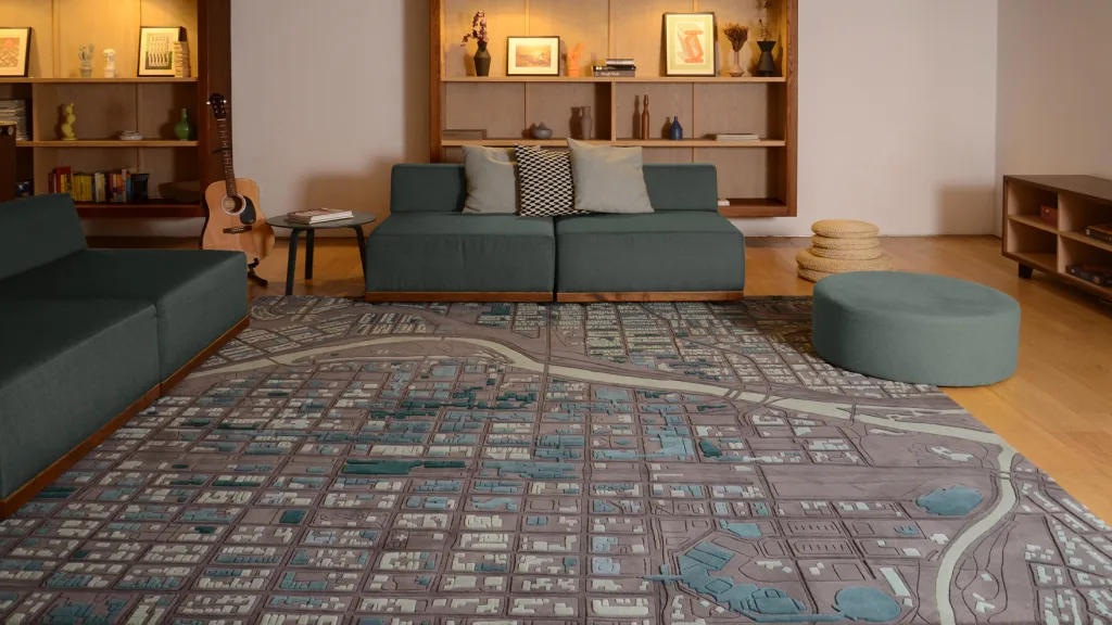 See these stunning geometric rugs inspired by city maps - Fast Company