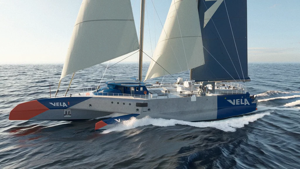 The sleek new Vela cargo ship runs entirely on wind - Fast Company
