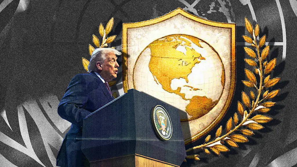 Trump’s Board of Peace logo leaves out half the world - Fast Company