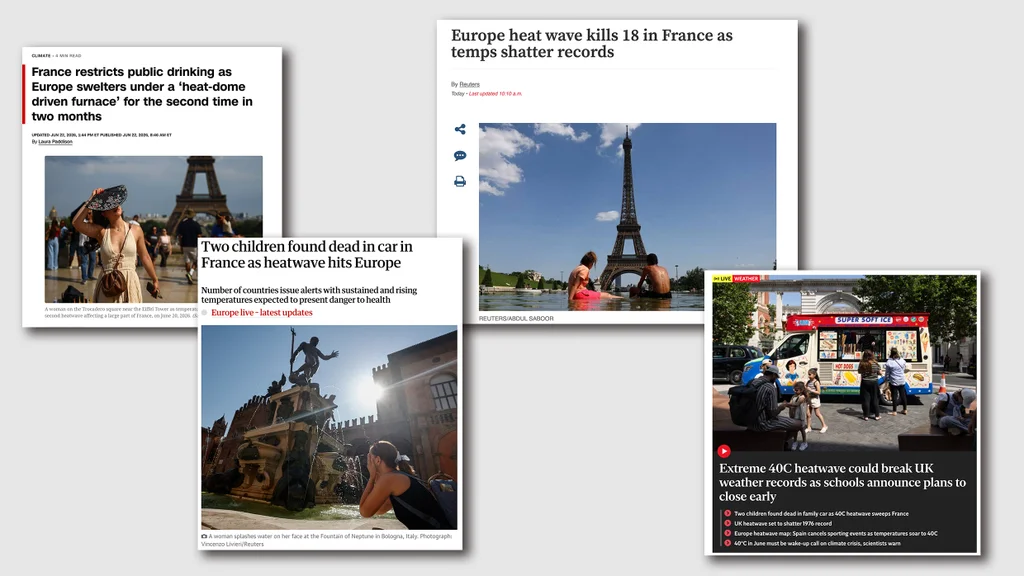 Stop making Europe's deadly heat wave look fun: experts to media - Fast ...