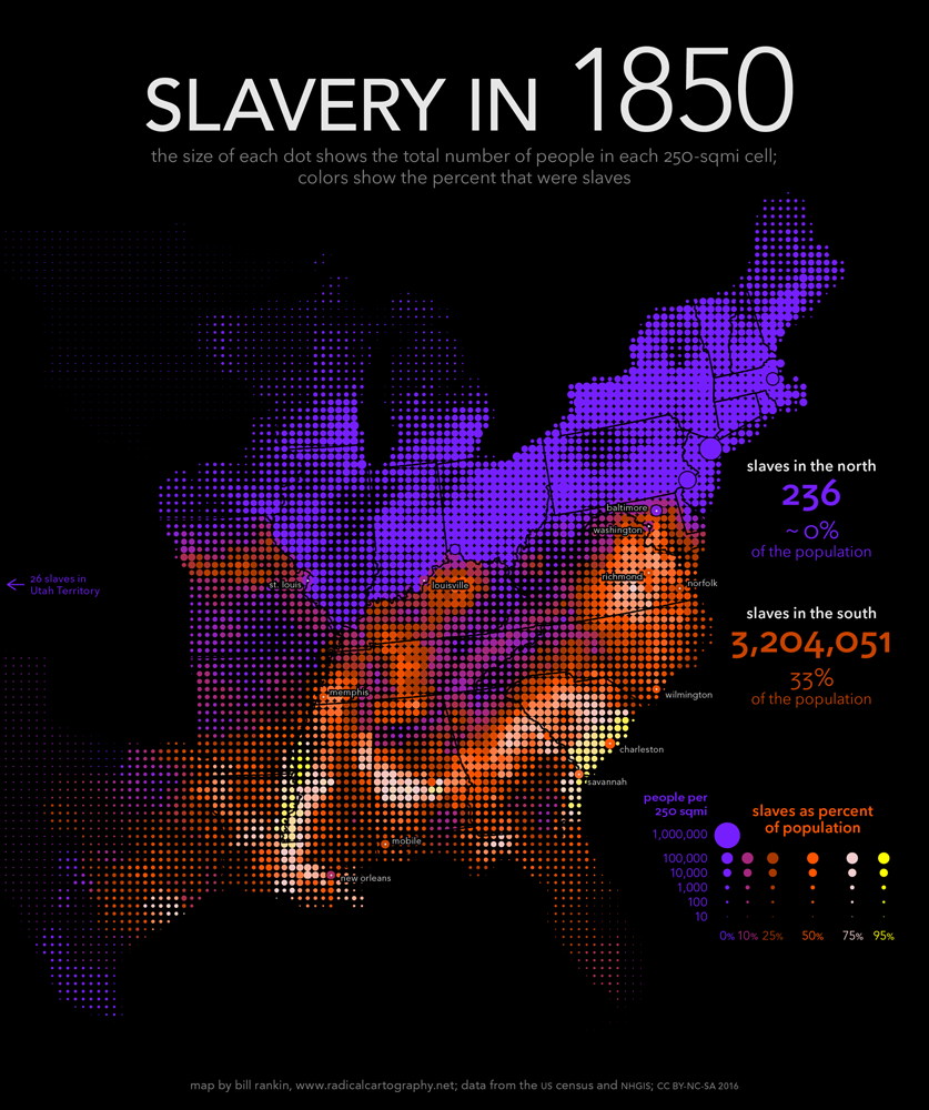 A Radical Cartographer Visualizes Slavery In America - Fast Company