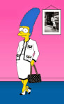 See Marge Simpson As The World's Most Famous Fashion Icons - Fast Company