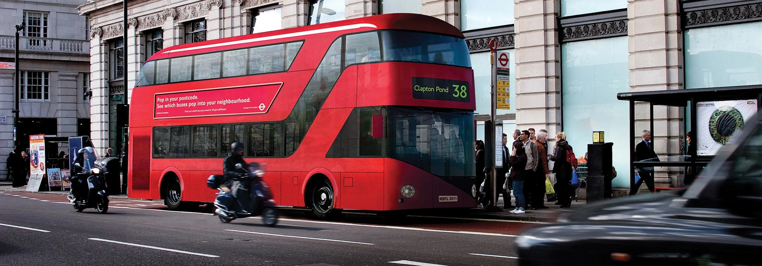 British Double Decker Bus UK, London, Red Double Decker Bus # With