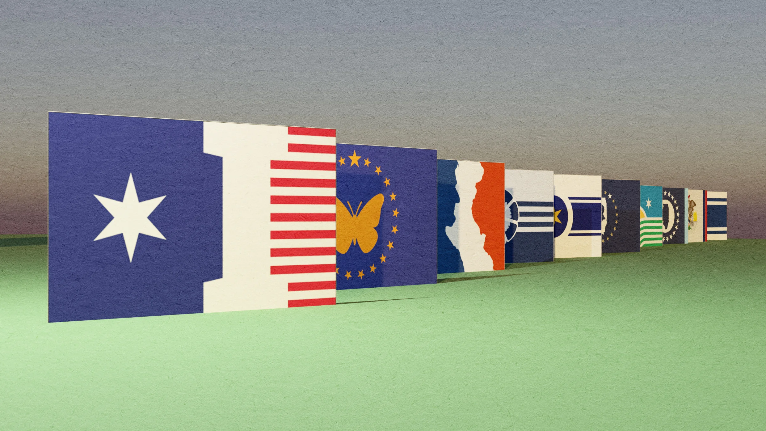 These are the finalists for Illinois' new state flag - Fast Company