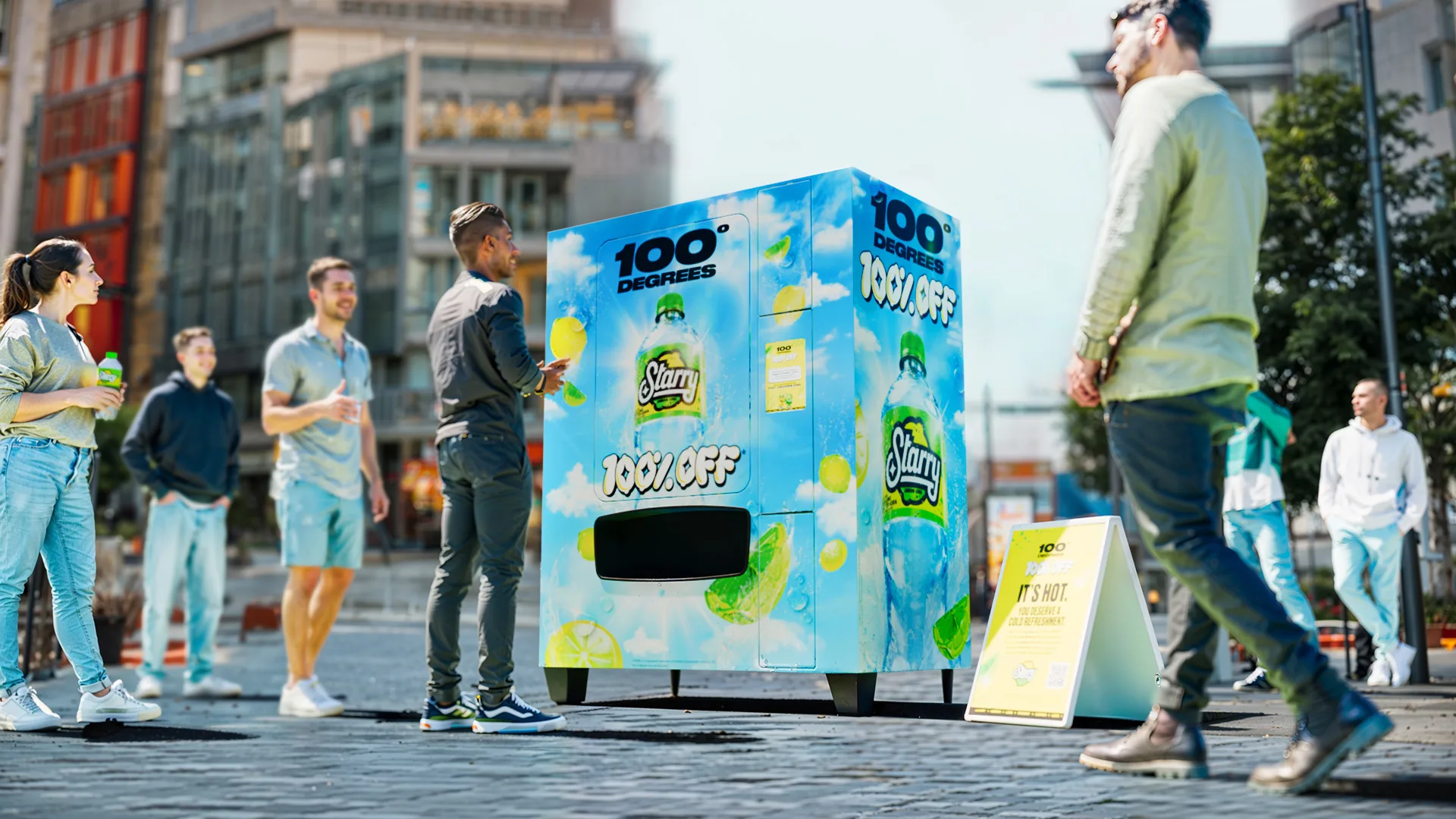These Starry vending machines will give you free soda when it hits 100 ...