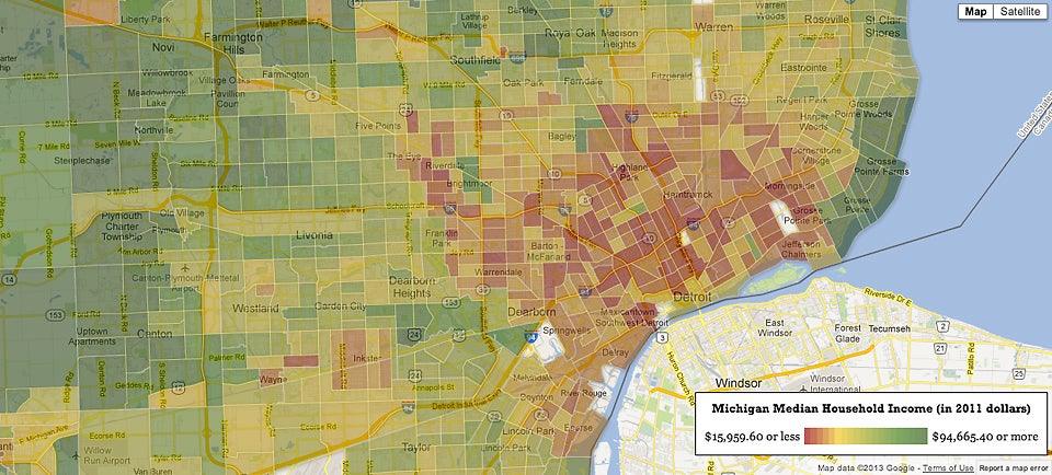 Infographic: The Average Income For Every Neighborhood In America ...