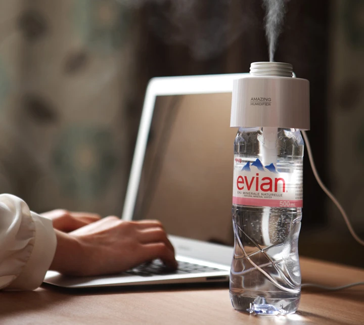 A $34 Cap That Turns Any Water Bottle Into A Humidifier - Fast Company