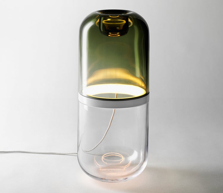 An Elegant Glass Lamp That Resembles An Oversized Pill - Fast Company