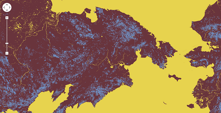 See Google Maps Hacked Into Gorgeous Abstract Art - Fast Company