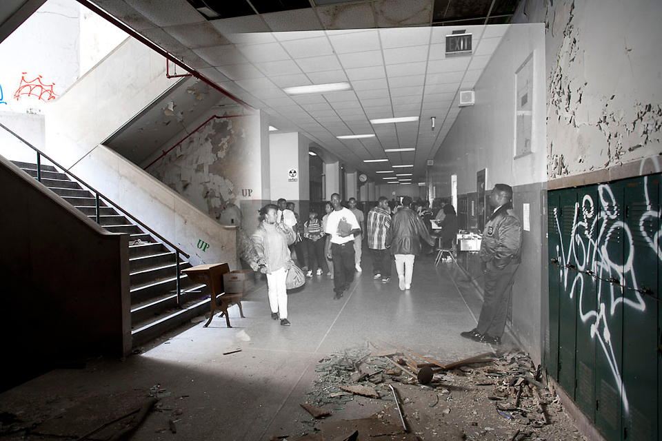 Beautifully Mashed-Up Photos Show The Glory And Wreckage Of Detroit ...
