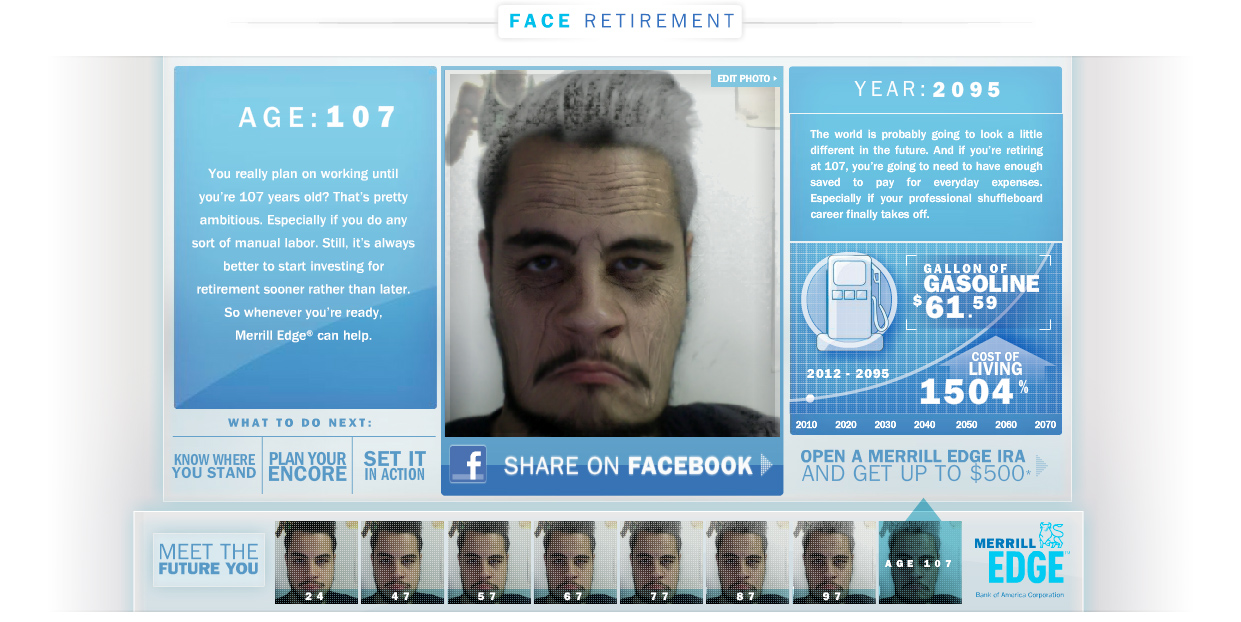 See What You'll Look Like Old With Merrill Edge's "Face Retirement ...