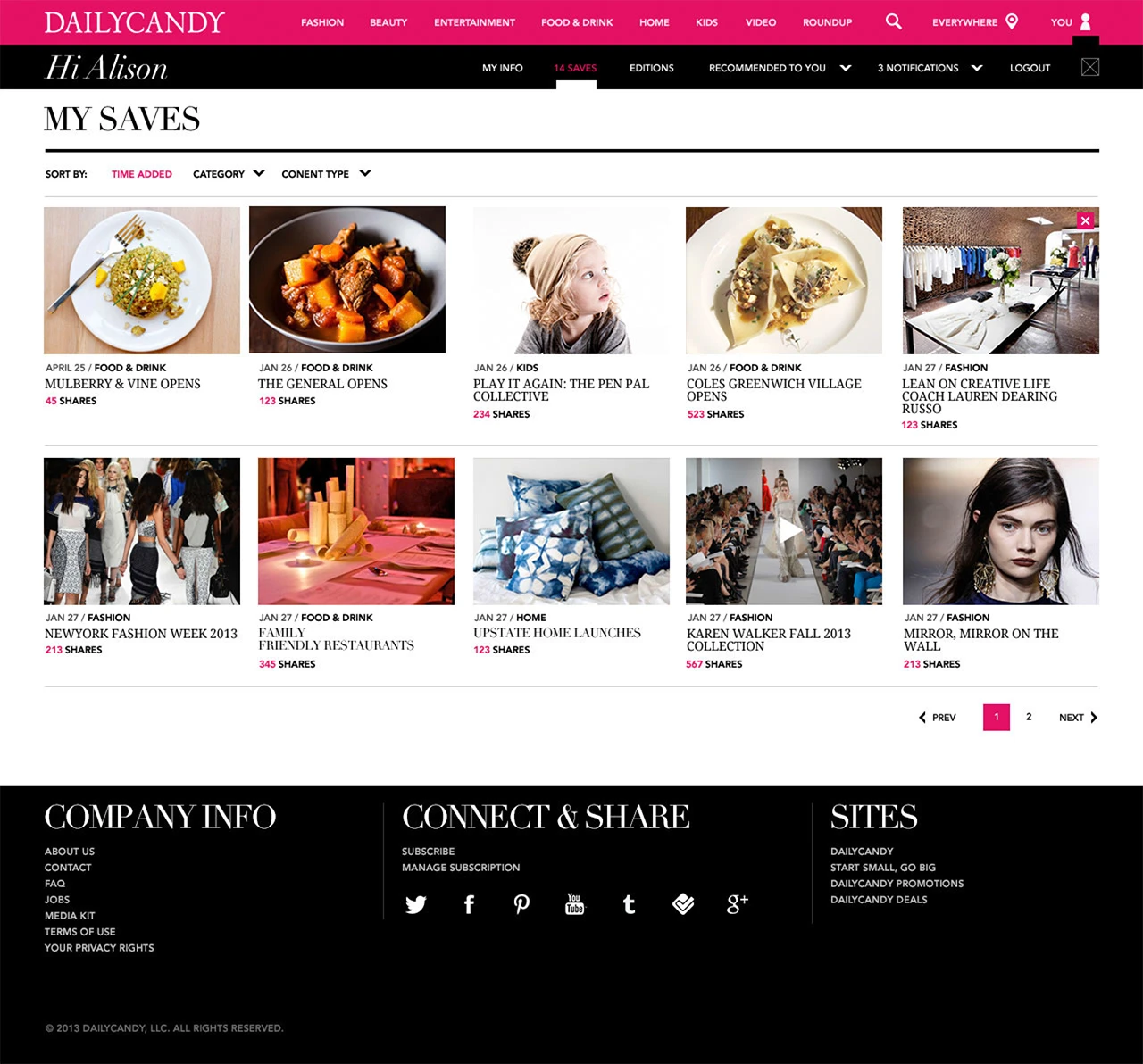 DailyCandy Gets A Content-Intensive Redesign - Fast Company
