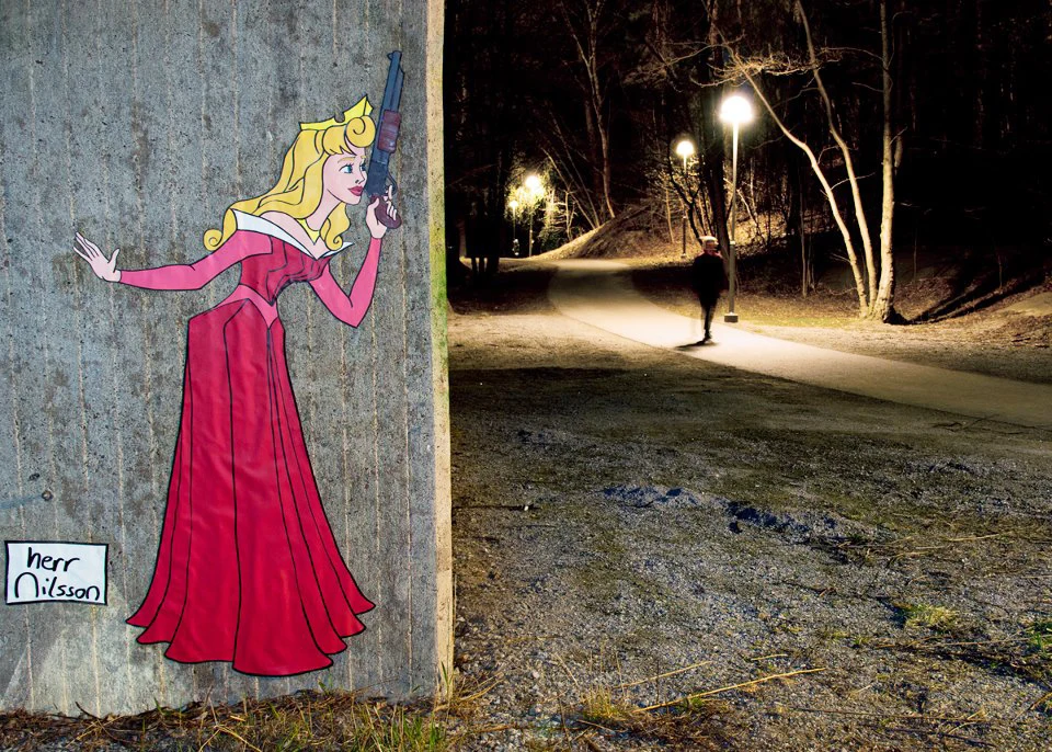 Disney Princesses Turn Deadly In This Killer Interactive Street Art ...