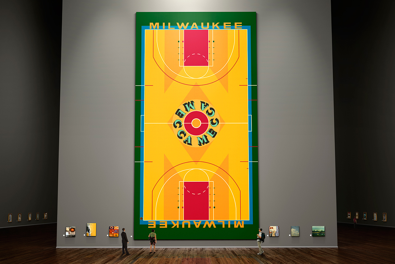 How Milwaukee's Forgotten Iconic Basketball Court Reemerged As Art ...