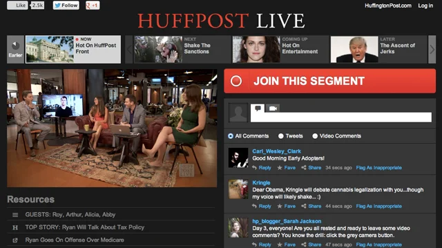 12 Hours Of Huffing: A HuffPost Live Viewing Diary - Fast Company