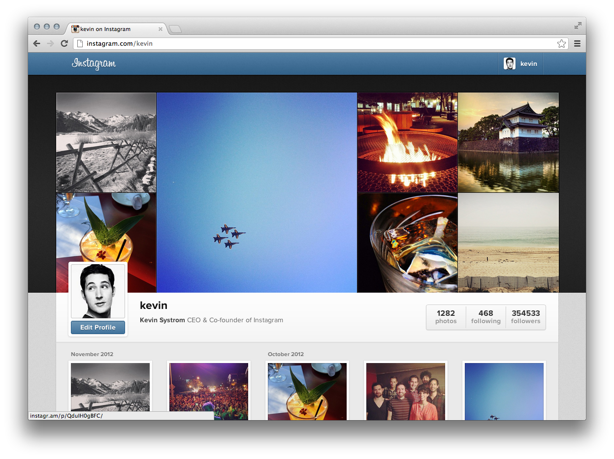Instagram's New Web Profiles Finally Bring Photo-Sharing To That Other ...
