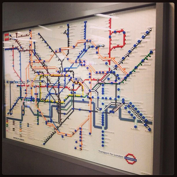 London Underground Shows Off Five Tube Maps Made From Lego - Fast Company