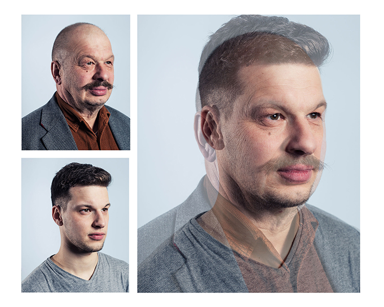 Uncanny Portraits Blend Fathers And Sons Into A Single Person - Fast ...