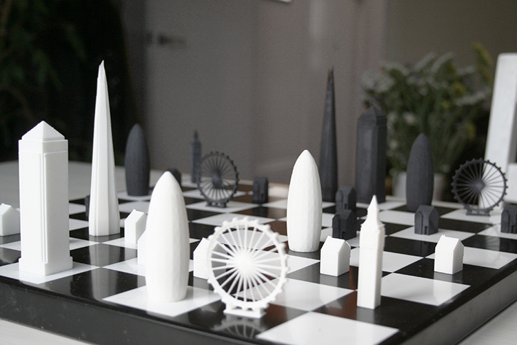 Kickstarting: A Gorgeous Chess Set Of Famous Architectural Landmarks ...