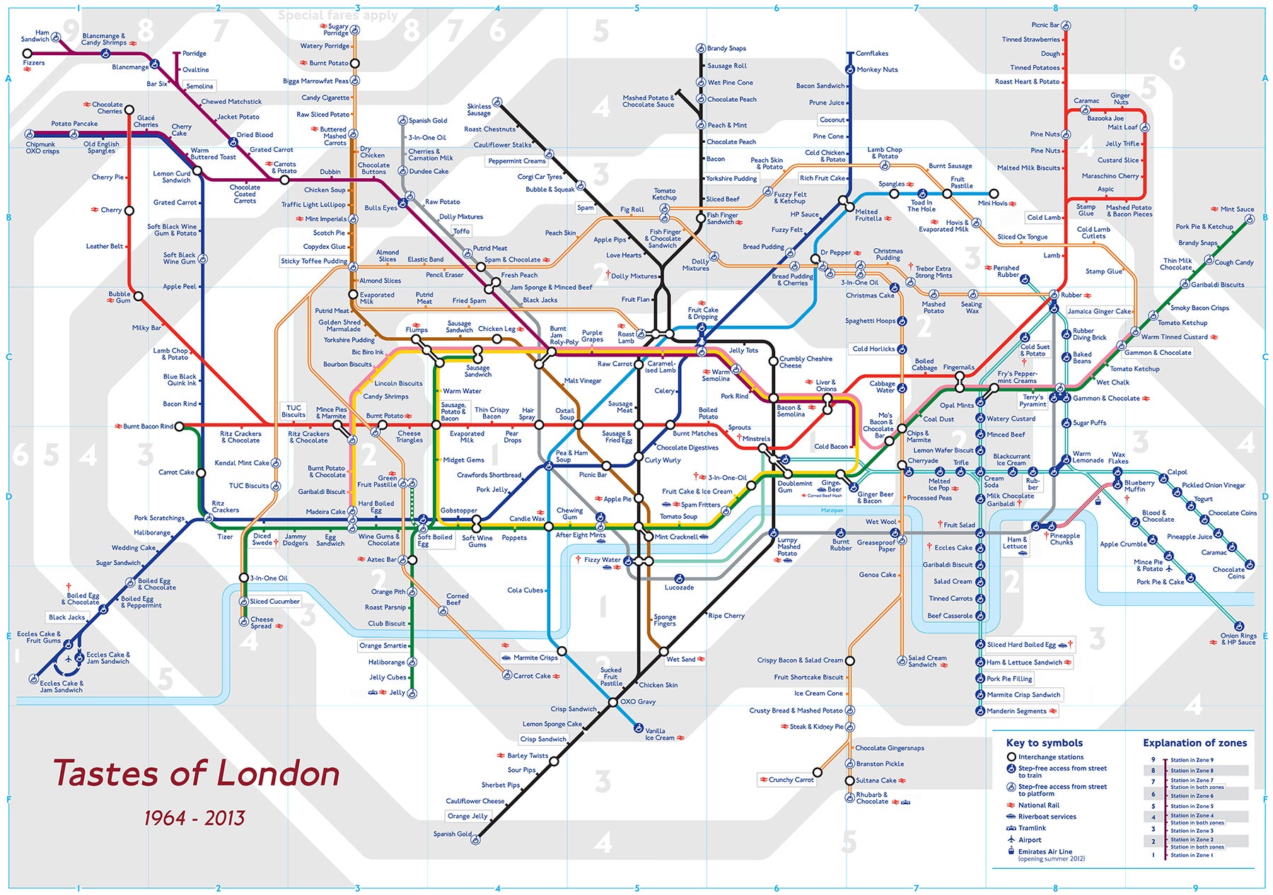 Taste The London Underground With This Synesthesia Subway Map - Fast ...