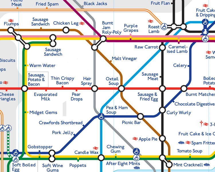 Taste The London Underground With This Synesthesia Subway Map - Fast ...