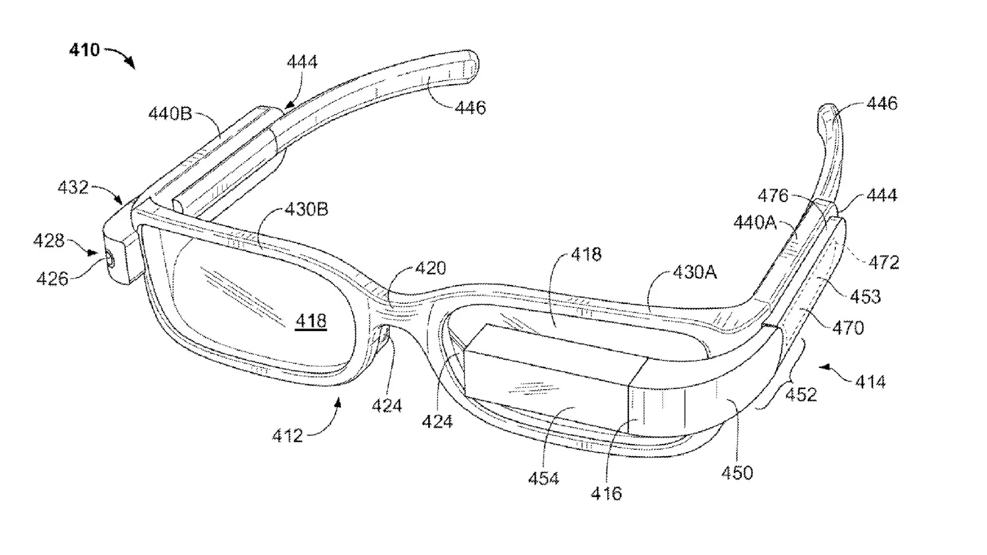 Patent Suggests Google Is Designing A More Normal-Looking Google Glass ...
