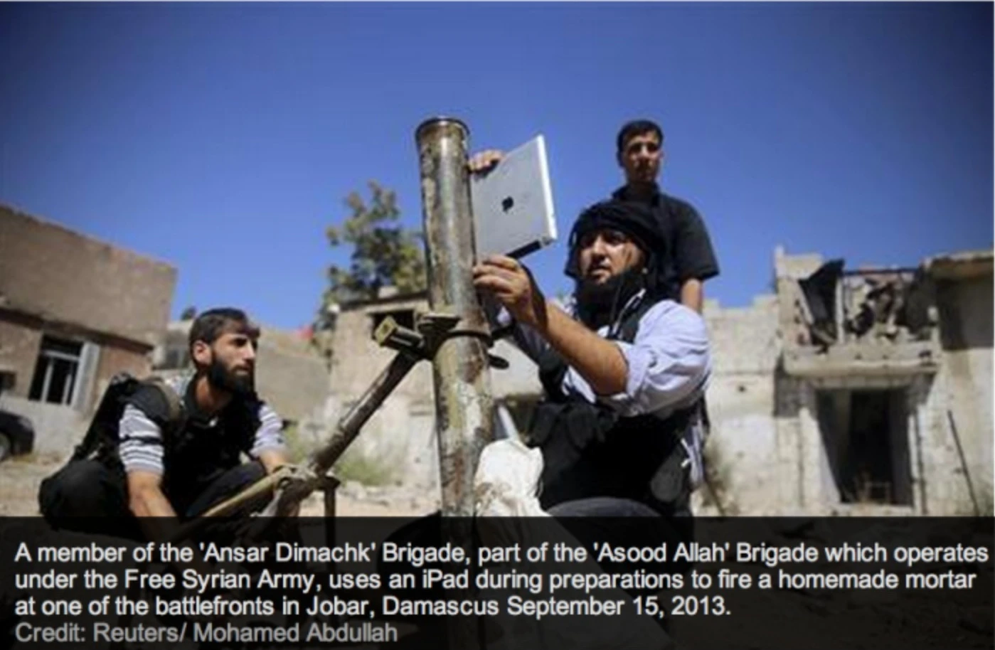 Syrian Rebels Use An App To Aim Their Homemade Mortars - Fast Company
