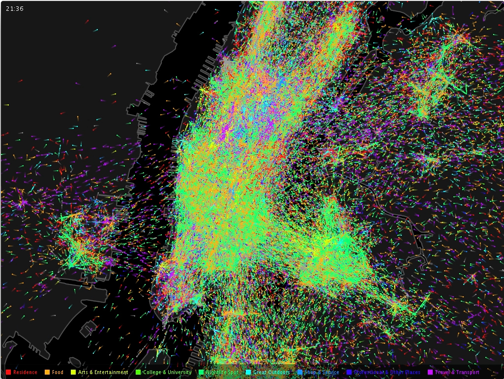 How Foursquare Made Those Insane Data Visualizations - Fast Company