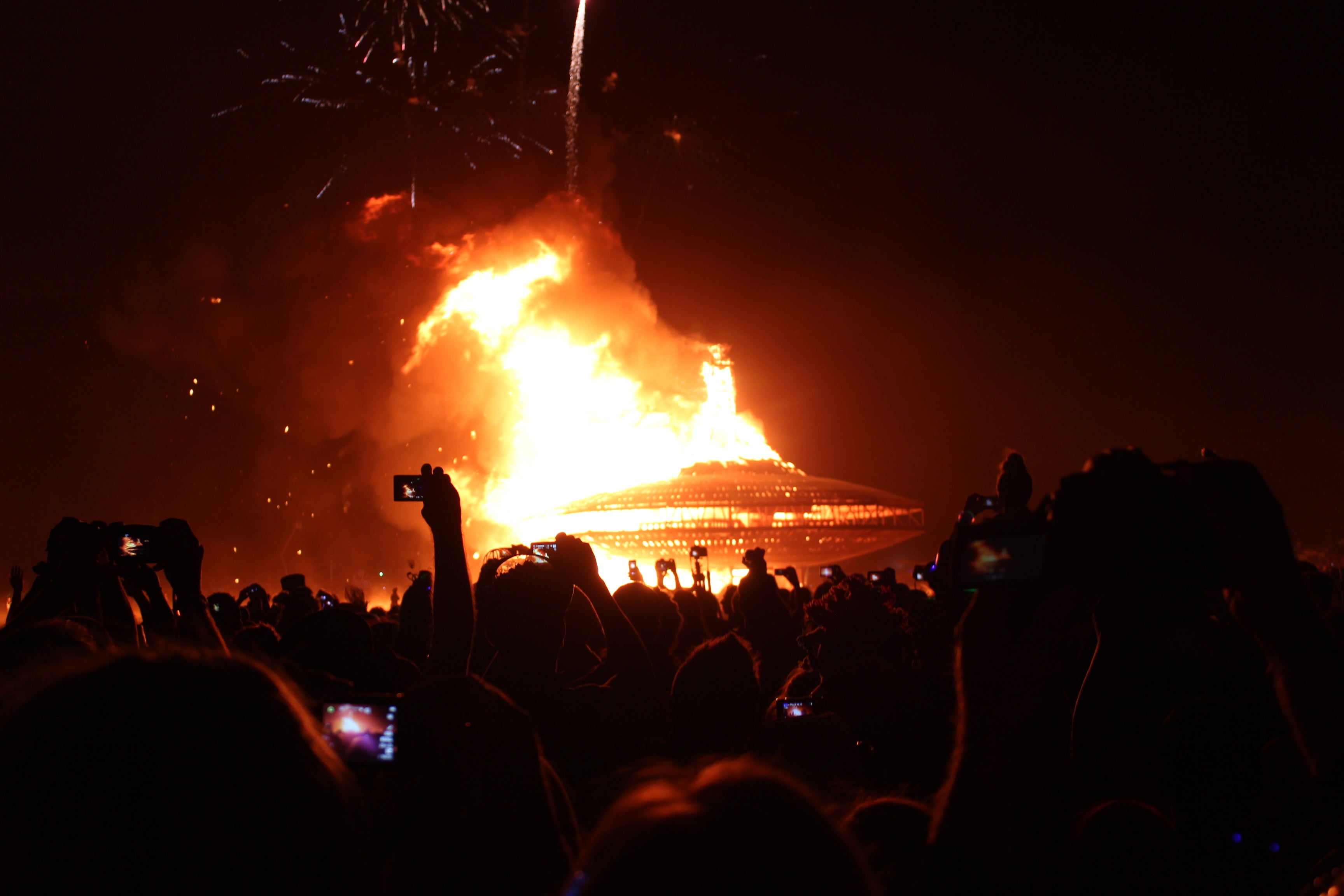Burning Man Night Drone