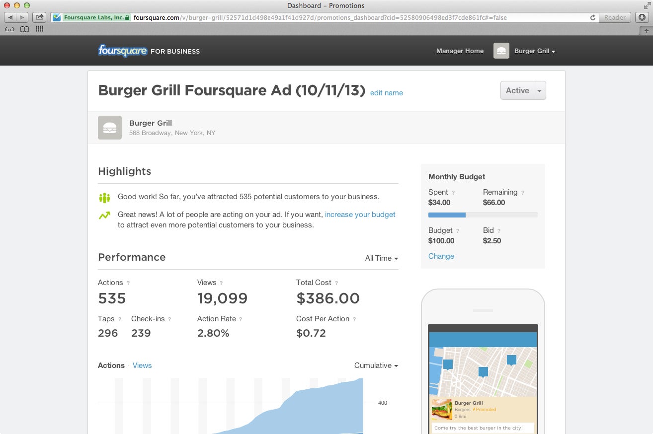 Foursquare Opens Ad Platform To 1.5 Million Merchants - Fast Company