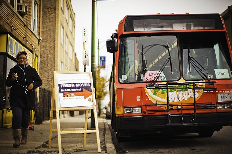 A Grocery Store In A Bus Drives Fresh Food To The Food Deserts - Fast ...