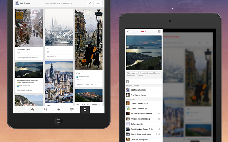 Pinterest's iPad App Gets A Holiday Refresh - Fast Company