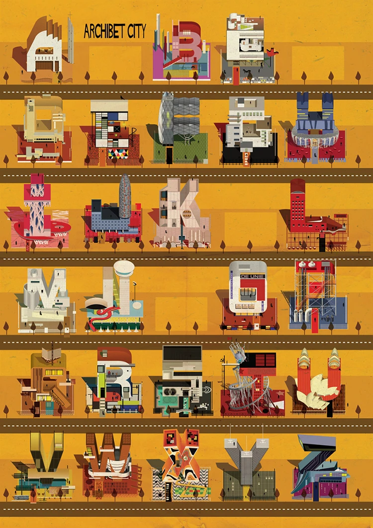 If 26 Famous Architects Designed An Alphabet - Fast Company