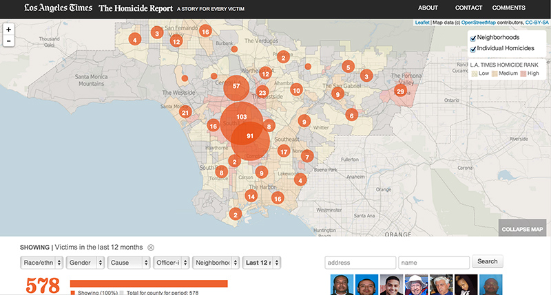 How The L.A. Times Is Honoring Homicide Victims Through Data ...