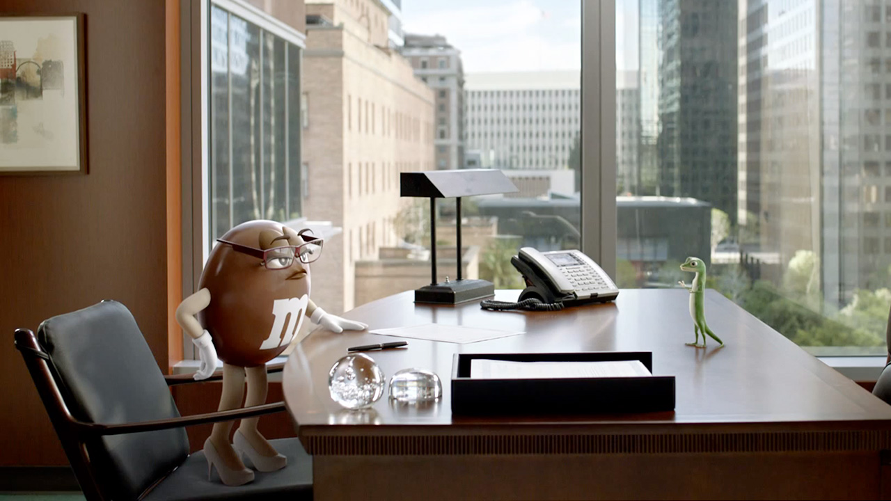 Ad Worlds Collide As Geico Gecko Stars In New M&M Commercial - Fast Company