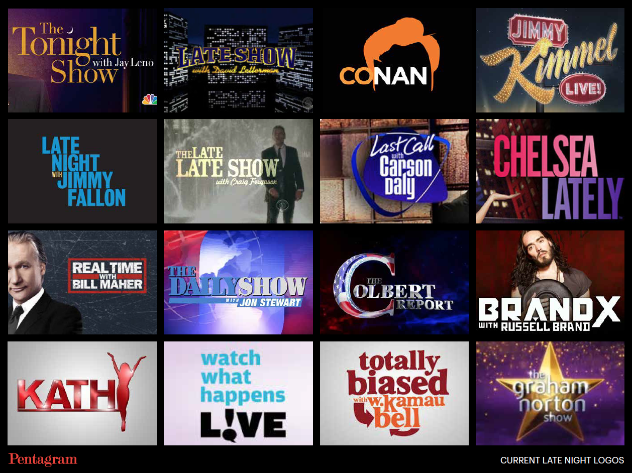 The Anatomy Of A Great Late-Night Logo, According To Pentagram - Fast ...