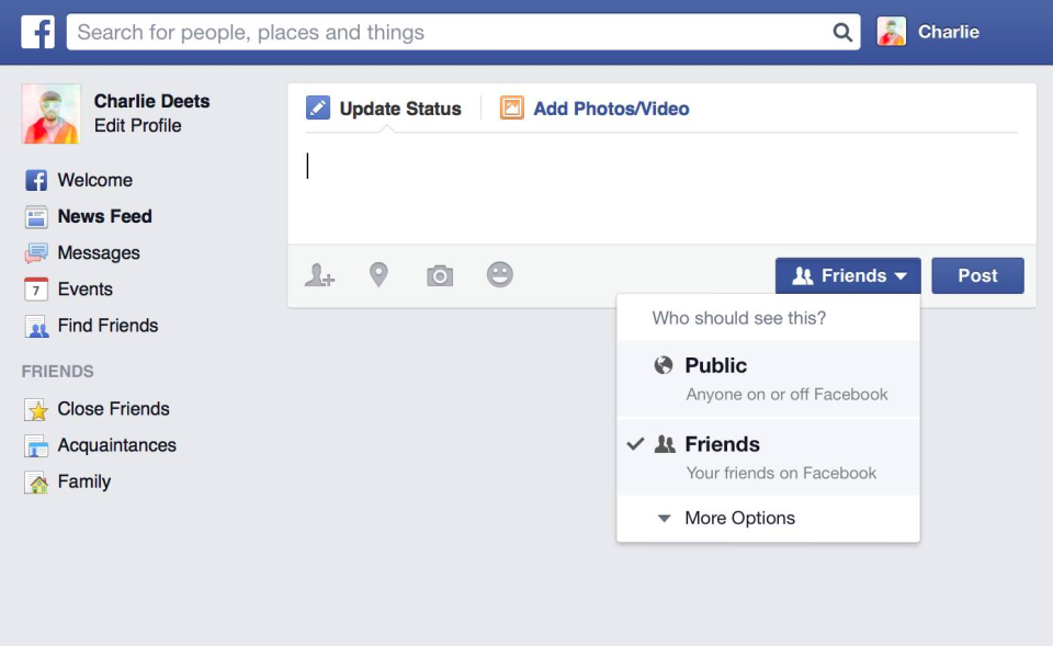 Facebook Switches Default Share Setting From "Everyone" To "Friends ...