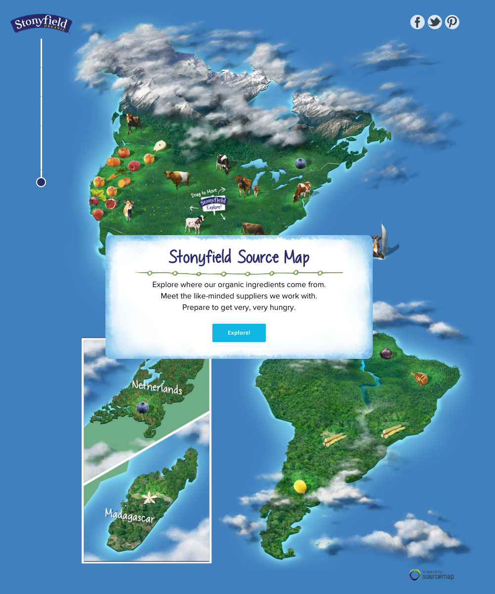Stonyfield Creates An Interactive Sourcing Map For Its Yogurt ...