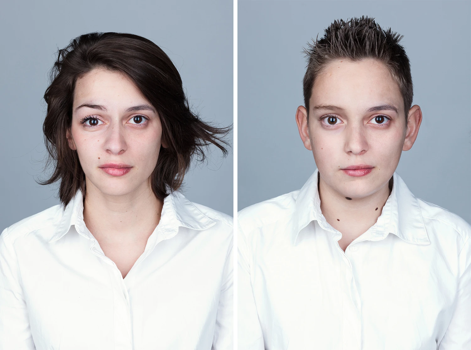 These Eerie Portraits Show The Power Of Genes By Merging Two Faces Into ...