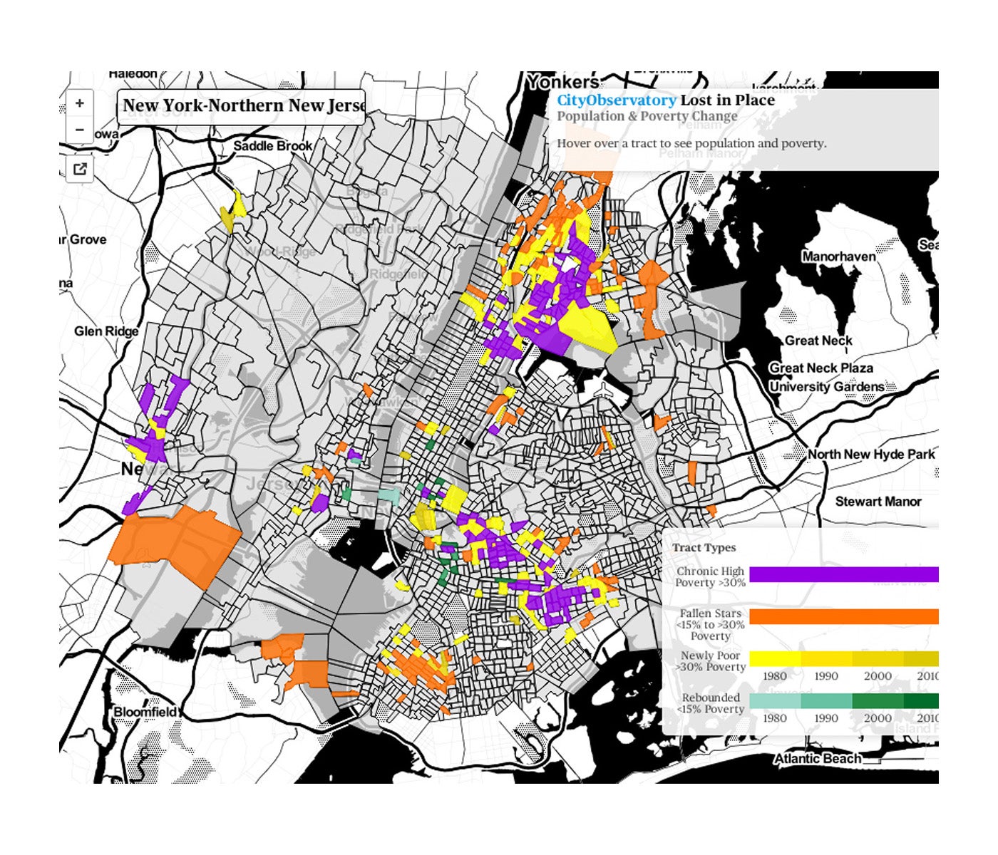Mapping How Chronic Poverty Has Exploded in American Cities Over the ...