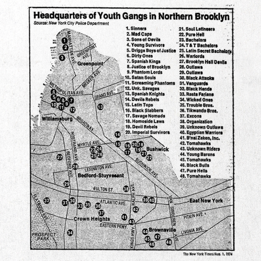 Gangs Of 1970s New York, Mapped - Fast Company