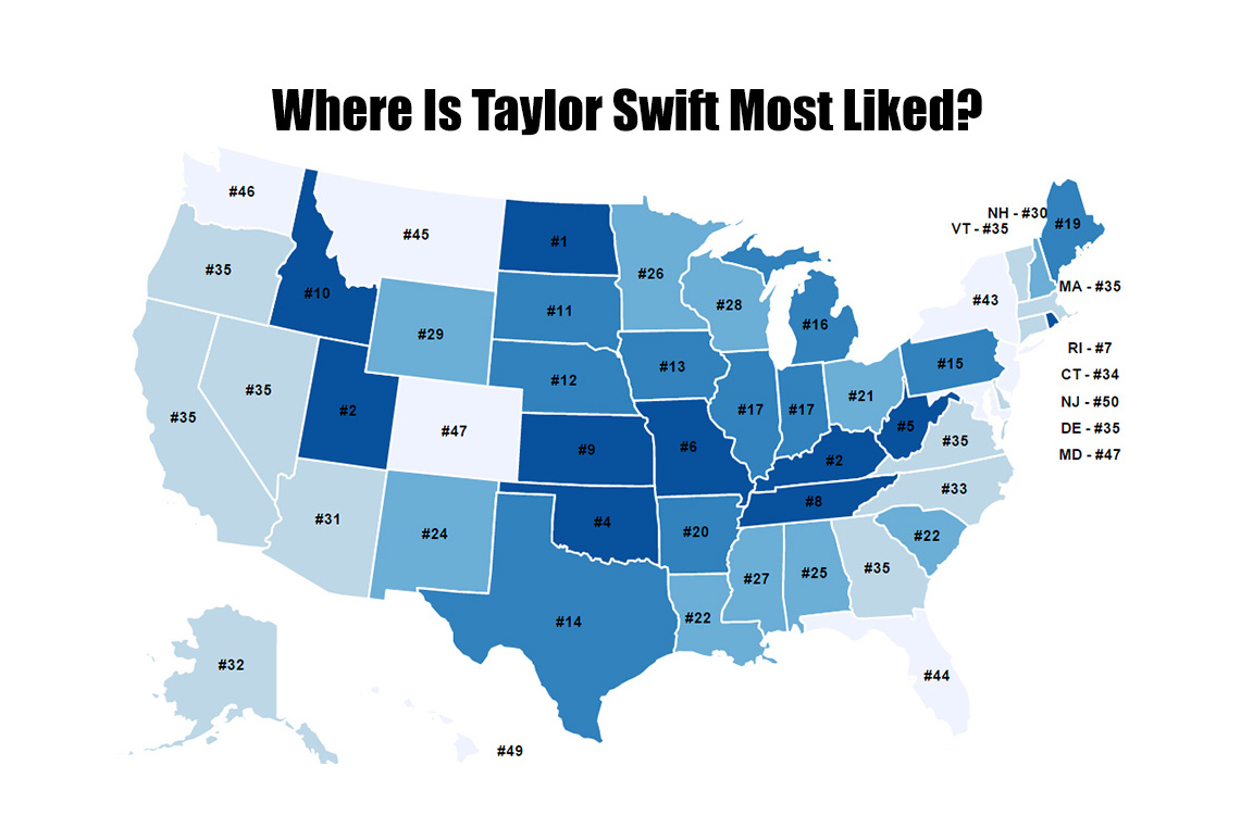 Infographic: See The Most Liked Pop Stars of 2014, State By State ...