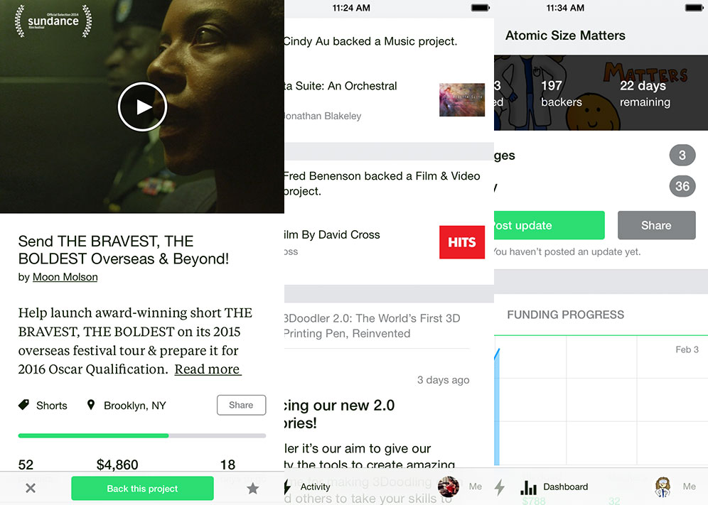 Kickstarter's Beautiful, Redesigned iOS App Now Works On iPads - Fast ...