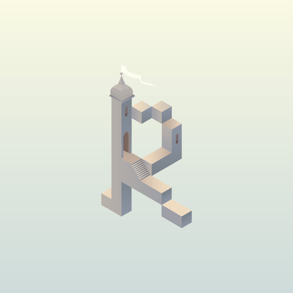 The Escher-esque Design Of "Monument Valley" Inspires A Typeface - Fast ...